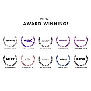 Delta Children LX Side by Side Stroller - with Recline, Storage & Compact Fold, Grey