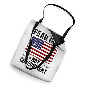 Fear God Not Government American Flag Anti Government Tote Bag