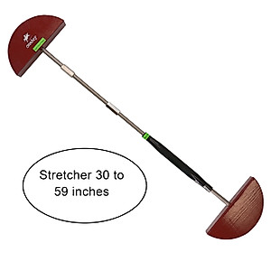 Generic Comboy Pant Stretcher for Jeans with Aerial Aluminium Alloy Adjustable Buckle Waist Stretcher -Instant Stretch-30 to 59 inches red Color, HSKC002