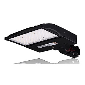 RuggedGrade High Voltage 277-480V - 150 Watt LED NextGen III Parking Lot Lights - 21,000 Lumen - 5000K - Slip fit Mount - Black - No Photocell