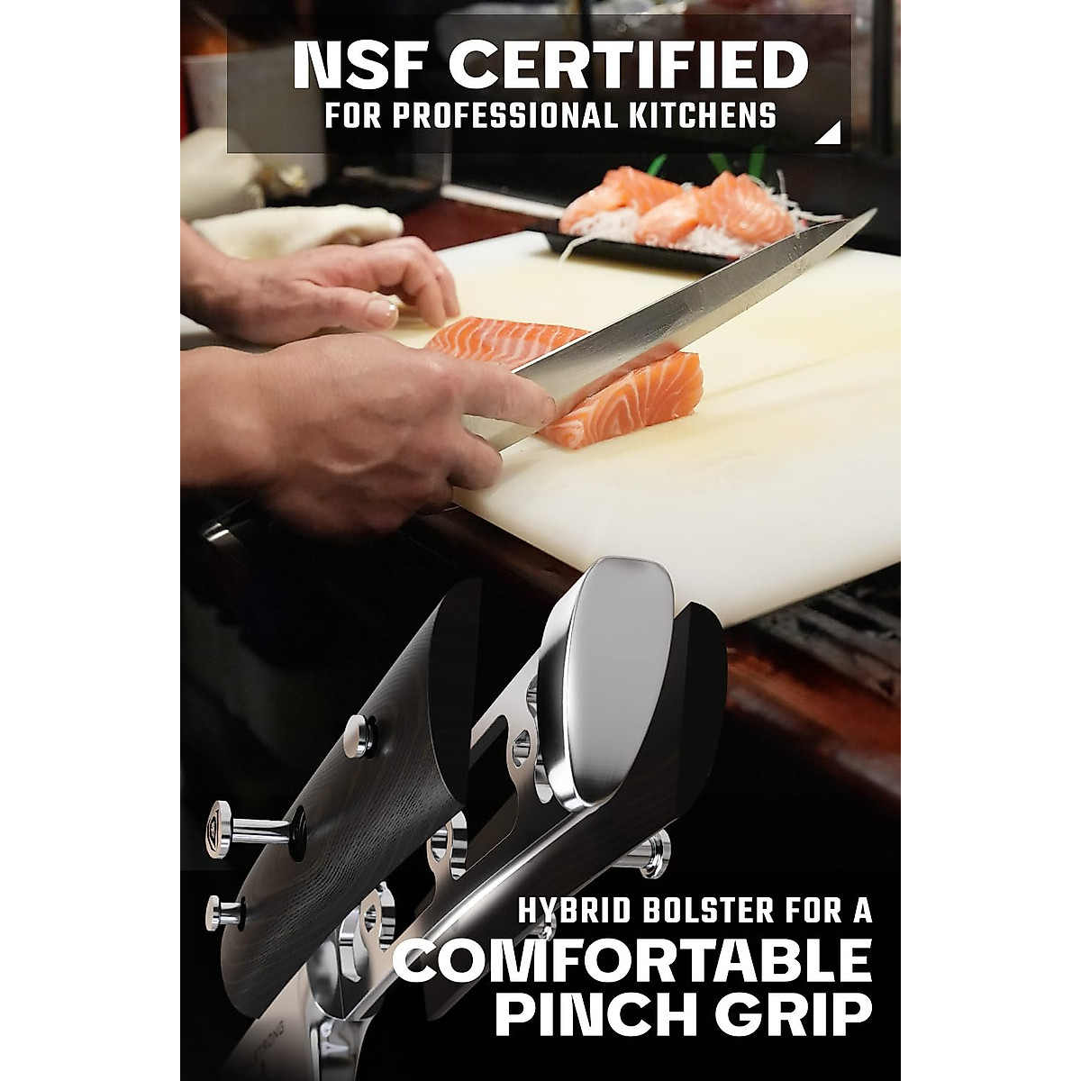 Dalstrong Yanagiba Knife - 10.5 inch Sushi Knife - Gladiator Series Elite - Forged German High Carbon Steel - Black G10 Handle Kitchen Knife - Asian Vegetable Knife - Sheath Included - NSF Certified