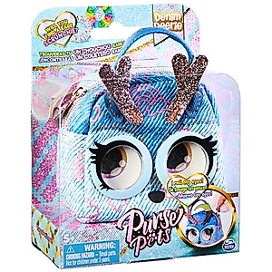 Purse Pets Micros, Denim Deerie Stylish Small Purse with Eye Roll Feature, Kids Toys for Girls Aged 5 and up