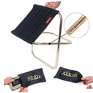 Toddmomy Outdoor Portable Chair Portable Chairs Black Fishing Chair Oxford Cloth Chair Folding Chair Aluminum Alloy Little Outdoor Chair Outdoor Chairs