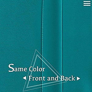 Turquoize Teal Blackout Curtains Themal Insulated Grommet/Eyelet Top Window Treatment Nursery & Infant Care Panels Drapes, Each Panel 42" W x 84" L