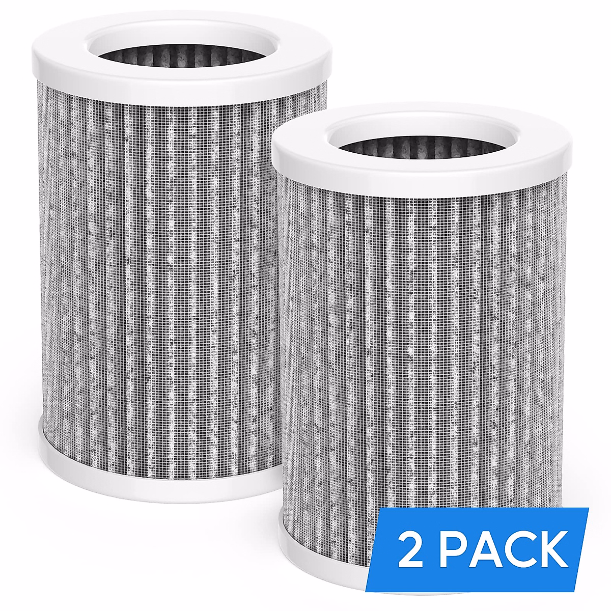 CFKREYA 2 Pack Purezone Mini H13 True HEPA Replacement Filters, Compatible with Pure Enrichment Purezone Mini Portable Purifier PEPERSAP