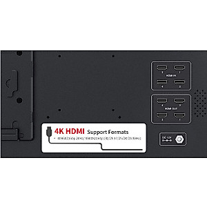 FEELWORLD ATEM156-CO 15.6 Inch Quad-Split Monitor Carry-on Broadcast Director Monitor with 4 x HDMI I/O for Switchers