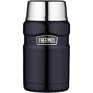 THERMOS Stainless King Vacuum-Insulated Food Jar, 24 Ounce, Midnight Blue