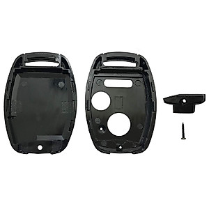 2PCS Horande Replacement Key Fob Cover fit for 2003-20013 Honda Civic Pilot URV Accord Ridgeline Odyssey 2005-2009 CR-V Keyless Entry Key Fob Shell