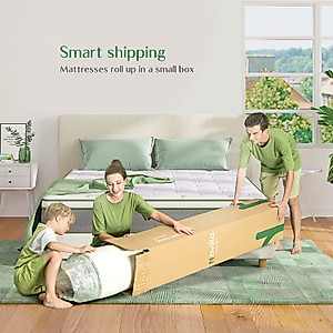 Novilla Mattress California King, 10 Inch Hybrid Pillow Top Mattress Cal King in a Box with Gel Memory Foam & Innerspring for a Cozy & Peaceful Sleep
