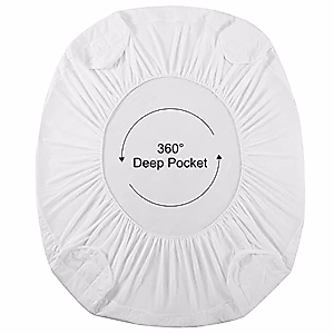 REMOCA HOME Full Size Waterproof Mattress Pad Protector Cover, Quilted Mattress Pad, Deep Pocket Fits Up to 21", Soft and Comfortable, Breathable and Noiseless (Full, White)