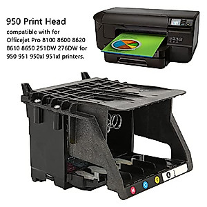 Hilitand 950 Printer Print Head Printhead Replacement,for HP for Officejet Pro 8100 8600 8620 8610 8650 251DW 276DW for 950 951 950xl 951xl