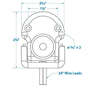 Seachoice Foot Control Switch for Manually Operated Trolling Motors, Rated Up to 50 Amps DC
