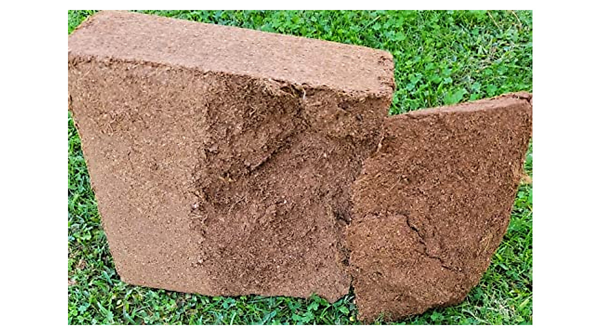 Coco Coir Mega Brick - Organic 11 lb Compressed Soil