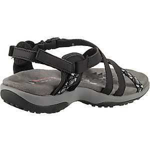 Skechers Women's Regga Slim Keep Close Gladiator Sandal,black,11 M US