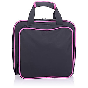 Janome 002DERBYTOTEBLK Small Sewing Machines Tote Bag, Canvas, for 1/2 and 3/4 size machines,black canvas