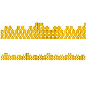 Eureka The Hive Honeycomb Extra Wide Deco Trim, 37 Feet