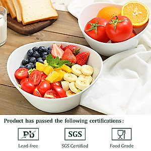 Yedio 40 oz Salad Bowls 3 Tier Serving Tray