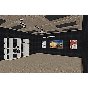 96 PACK Medium Sale Acoustic Foam Soundproof foam (96 black)