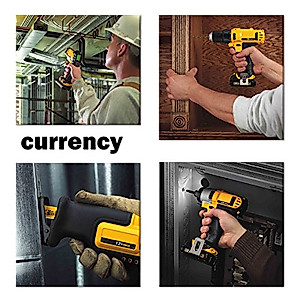 Biswaye 2-Pack 12V 3.0Ah Lithium Battery Replacement for Dewalt 12V Max Lithium Ion Battery DCB120 DCB123 DCB127 DCB122 DCB124 DCB121 DCB126