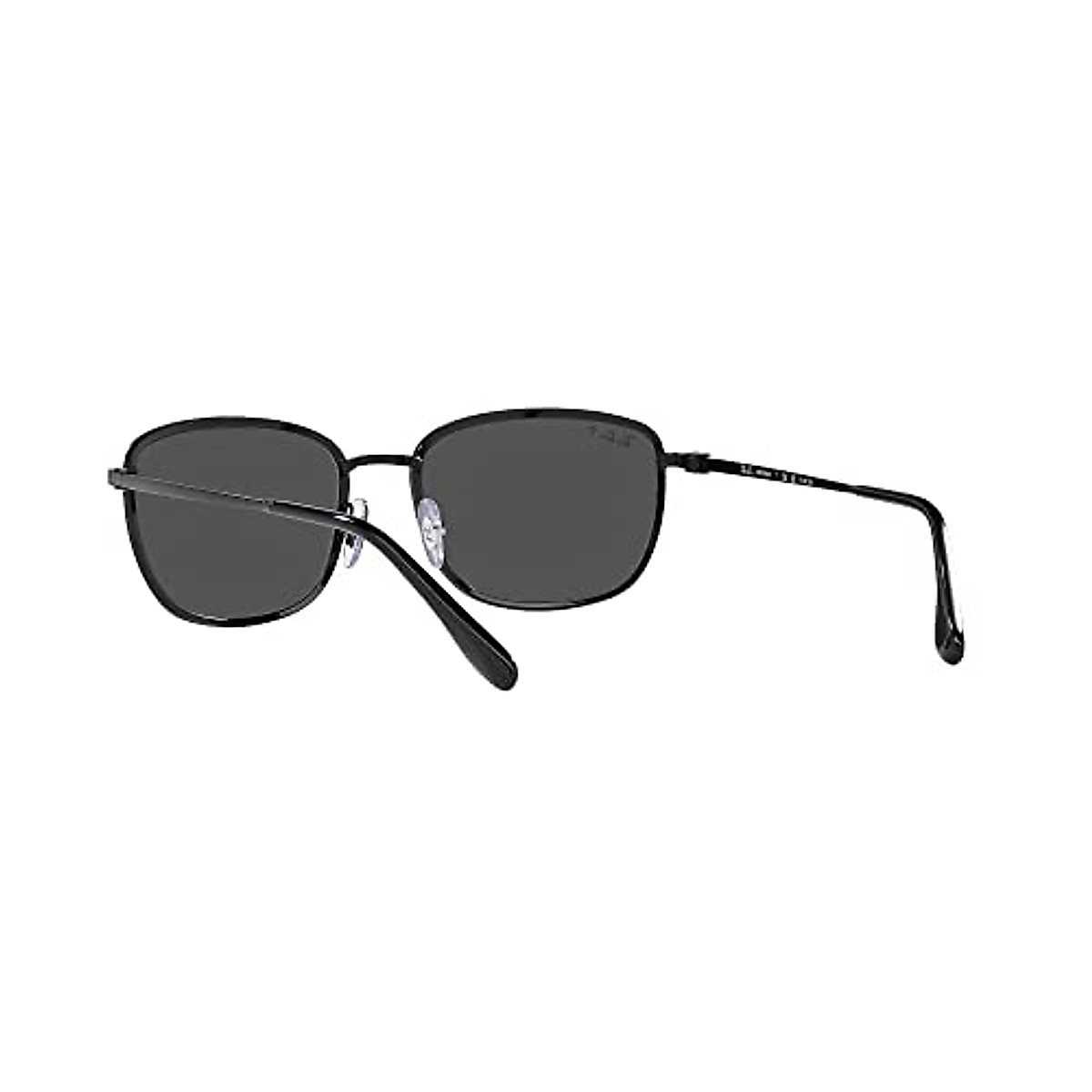 Ray-Ban RB3705 Square Sunglasses, Black/Polarized Dark Grey, 60 mm