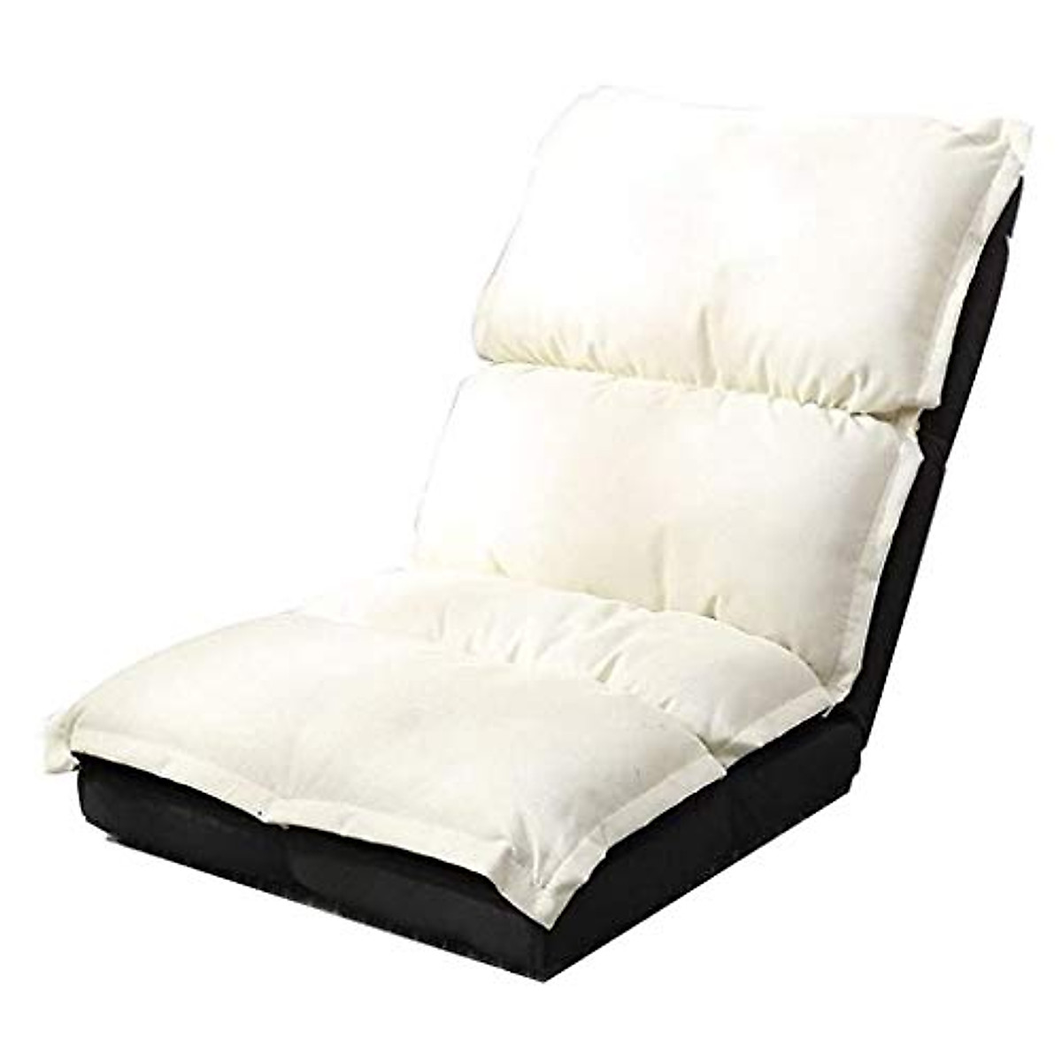 GYDJBD Padded Floor Lazy Sofa, Stainless Steel Frame High Density Sponge + Cotton Folding Lazy Lounge Chair, Floor Seat Sofa (Color : B)