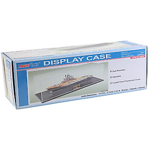 Trumpeter Showcase for Military & Ships (19.75'' Lx5.8'' Wx5.75'' H) Black Base (1/700 Scale), TSM-9805