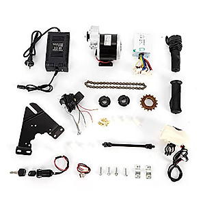 ZAWAYINE 24V 350W Electric Bicycle Conversion Kit Powerful E Bike Rear Wheel Motor Hub, 3300 RPM Bike Conversion Kit, Electric Bike Kits for 22-28 Inchs Regular Bicycles