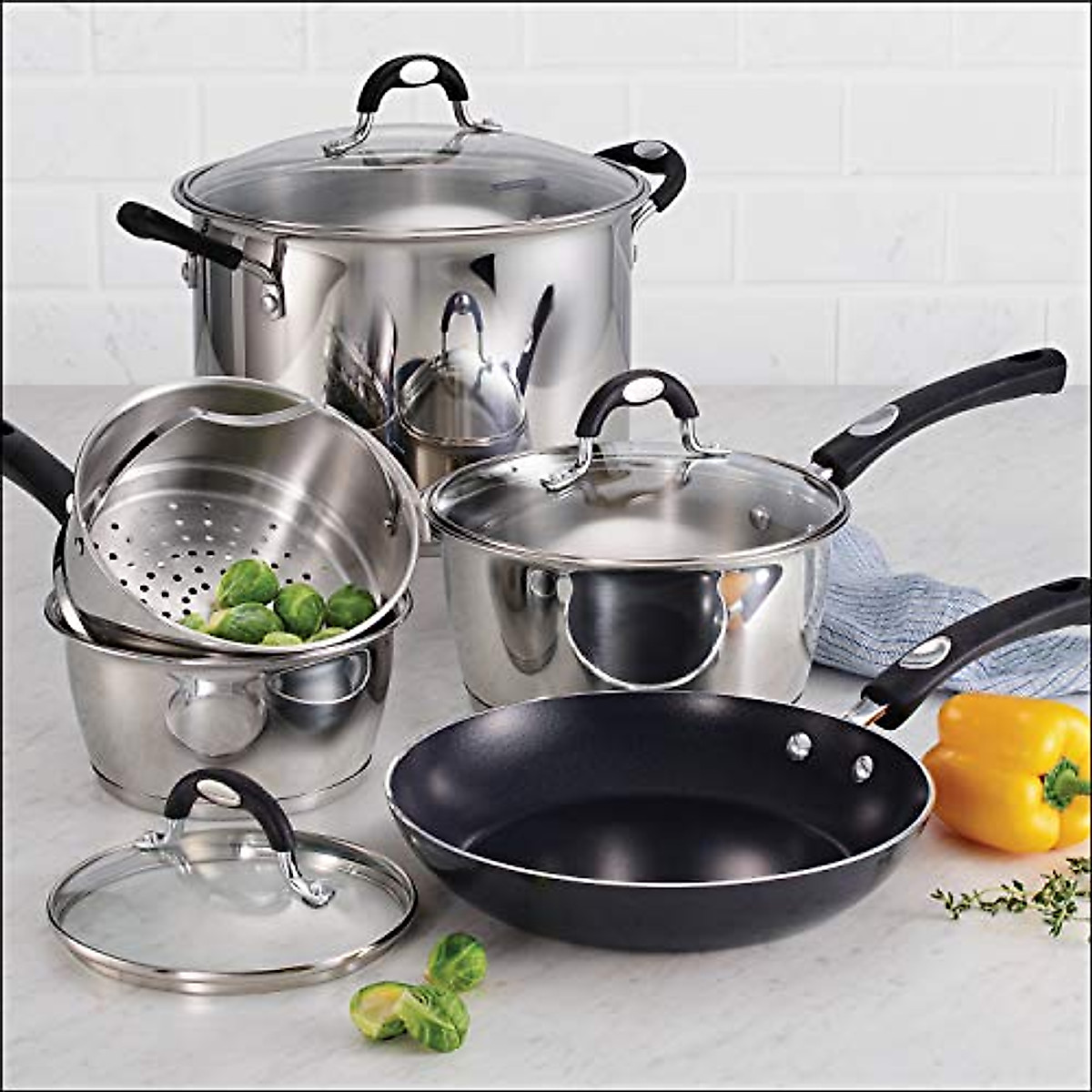 Tramontina Kitchen Essentials Cookware Set 8 PC, 80198/003DS