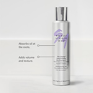MONAT Studio One™ The Champ™ Conditioning Dry Shampoo Infused w/Rejuveniqe® - Waterless Shampoo That Absorbs Oils, Dirt & Impurities in Between Shampoos. For All Hair Types - Net wt. 113g/4 fl oz.