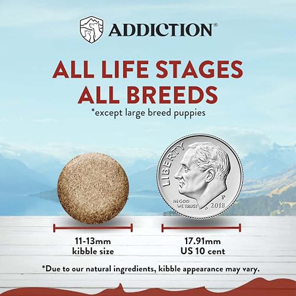 Addiction Viva La Venison Premium Grain-Free Dry Dog Food - Single Protein & Novel Meat with Probiotics - No Chicken, Beef, or Turkey - Ideal for All Dogs & Puppies 4lb