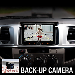 Planet Audio P80CPAC Car Stereo System, Apple CarPlay, Android Auto - Single Din, 8 Inch Touchscreen, Bluetooth Audio and Calling Head Unit, AM/FM Radio Receiver, No CD Player, USB, Hook to Amplifier