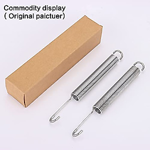 GNPADR 7 inch (2Pcs) Replacement Recliner Sofa Chair Mechanism Tension Spring - Long Neck Hook Style