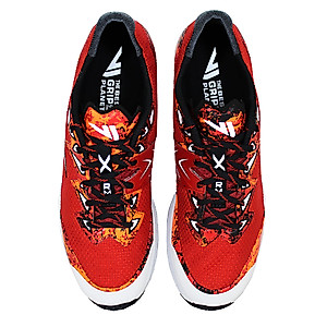 VJ Shoes XTRM2 OCR Shoes - Trail Running Shoes Women and Mens with a Full Length Rock Plate - Made for Rocky and Technical Mountain Trails and Obstacle Course Races - Women's 12.5/Men's 11 Red