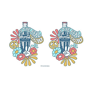 Coca-Cola Real Thing 17 oz Stainless Steel Water Bottle, 17 Ounce, Multicolored