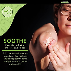 GreenIVe Hemp Hot Cream Massage Lotion Soothing and Moisturizing Joints, Muslces, and Wraps for Skin Tightning (8 oz Jar)