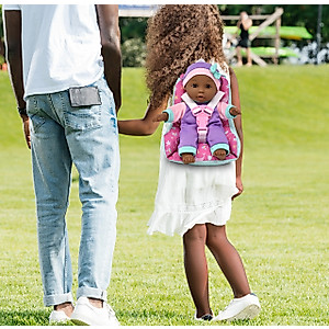 Dolls To Play Baby Doll Car Seat with Toy Accessories, Includes 10 Inch Soft Body Baby Doll, Booster Seat Carrier, Rattle Toy, Bib and Bottle, A Travel Gift Set for Toddlers Infants Girls and Boys