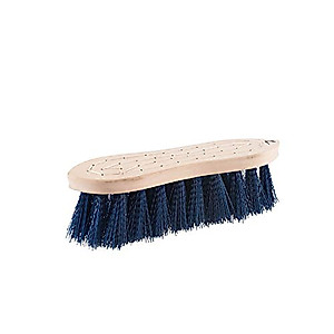 Horze Wood Back Hard Brush - 2in - Peacoat Dark Blue - One Size