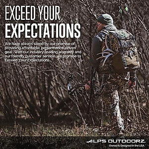 ALPS OutdoorZ Stealth Hunter Hunting Chair,Adjustable Height Deluxe, Brown - New