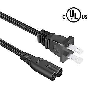 Replacement 15FT US 2Prong AC Power Cord Cable for Samsung MX-T40 MX-T50 MX-T70 Sound Tower Bluetooth Party Speaker