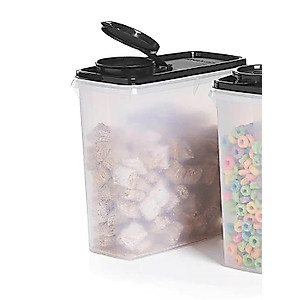 Tupperware Cereal Storer 13 Cup Black Exclusive