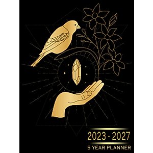 Five Year Agenda 2023-2027: Monthly Planner 5 Year Schedule and Organizer, 60 Months with holiday Cute Gift For Women | Professional Planner & Luxury Elegant Cover