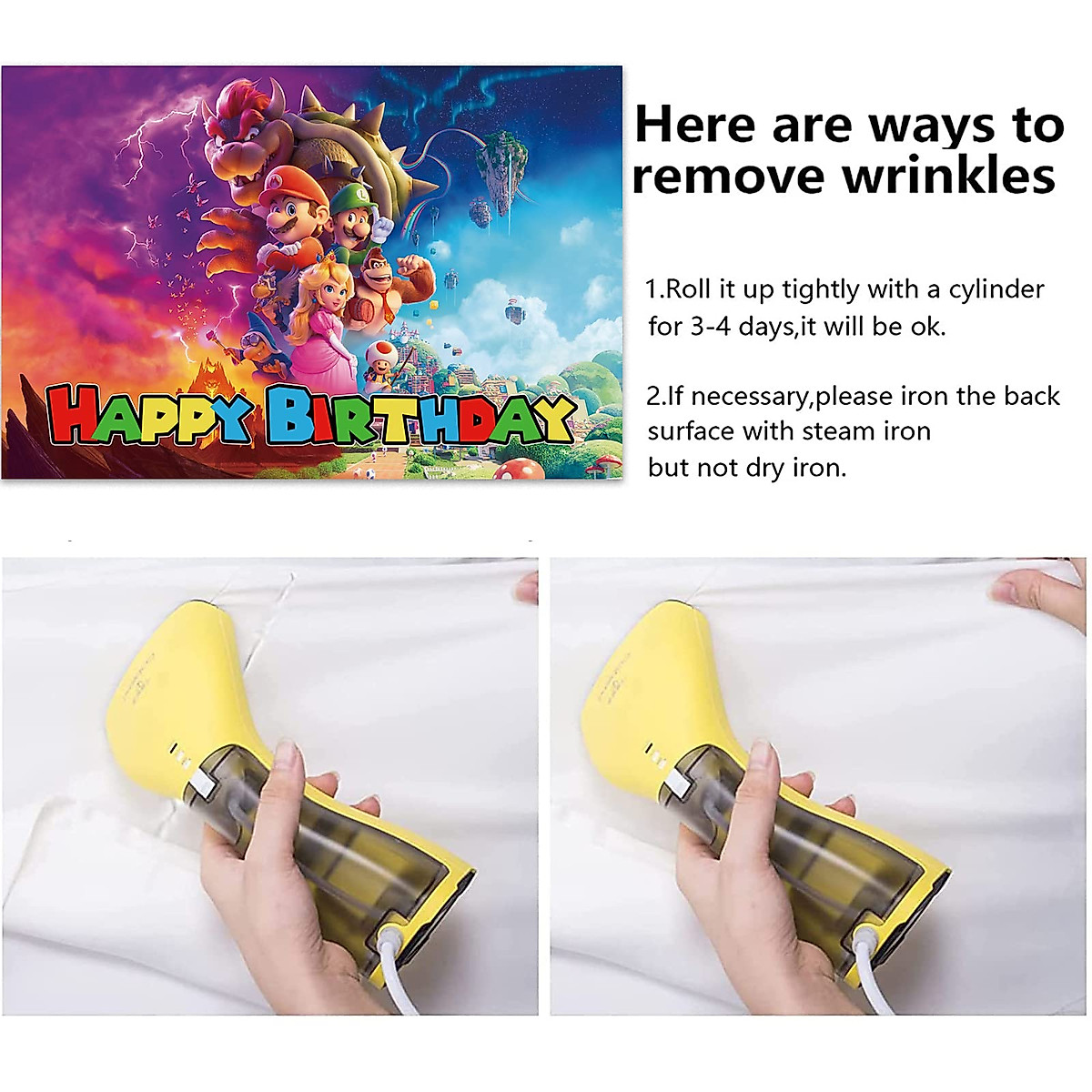 Mario 2023 Party Backdrop, Mario 2023 Backdrop for Birthday Party Decorations Mario 2023 Party Themed Backdrops for Party Supplies Mario Bros. 2023 Backdrop 5x3ft Mario Bros.