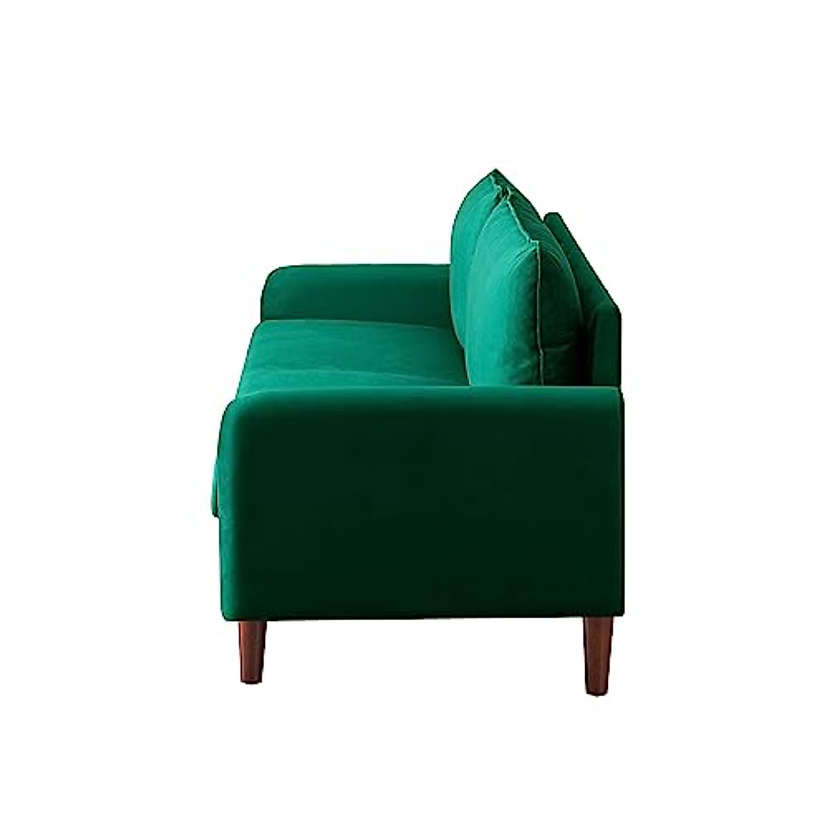 YUNLife&Home Loveseat Sofa,Modern Decor Accent Futon Love Seat Bed for Living Room Bedroom Napping,Tufted Upholstered Small Recliner Couch Furniture,Solid and Easy to Install, Velvet Green 70.9" w