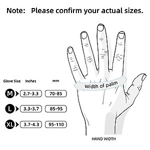 Disposable Medical Black Vinyl Exam Gloves Industrial Gloves - Latex-Free & Powder-Free 100PCS (BK-Large)