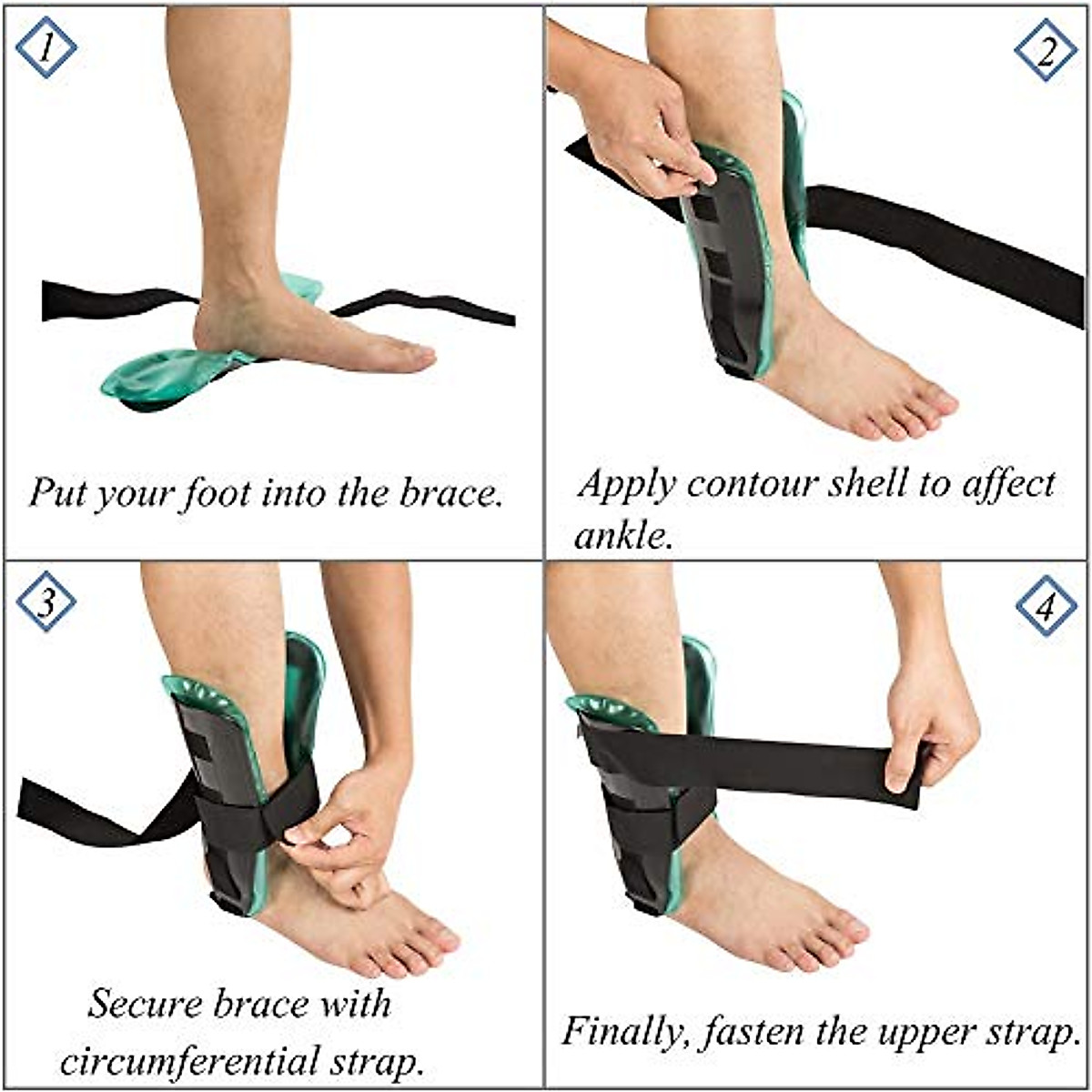 Medibot Air Gel Ankle Stirrup Brace Support Provide Stability and Cold Compress(Gel & Air)