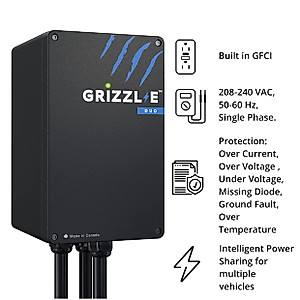 Grizzl-E Duo Level 2 Plug in EV Charger, up to 40 Amp, Two 24 feet Premium Cables (14-50 Plug)