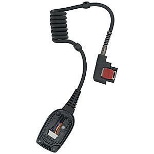 CARPSDZY RS409 Scan Cable Power Cable Replacement for Symbol RS409 RS419 Ring Barcode Scanner WT4090 WT41N0 Wearable Mobile Computer, Rugged Safe Coiled Cable with Back Cover