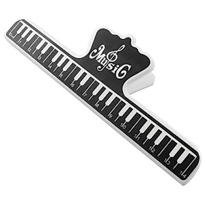 LQ Industrial Music Page Holder 4PCS 15mm Black Plastic Music Score Fixed Clips Book Paper Holds Musical Note Clamps for Guitar Violin Piano Player