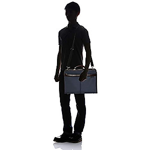 CHRISTIAN GEORGES(クリスチャンジョルジュ) Wooden Dares Bag, Japan, Made in Toyooka, CG2108, Navy (16.1 inches)