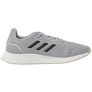 adidas Women's Runfalcon 2.0 Running Shoe, Halo Silver/Black/Linen Green, 8